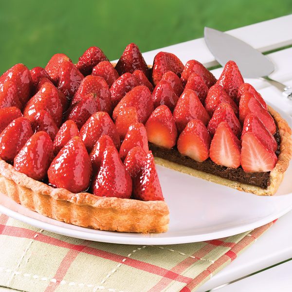 Chocolate Strawberry Pie - 5 ingredients 15 minutes