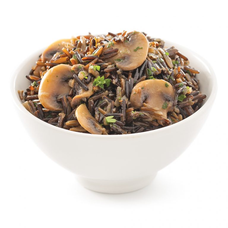 Riz sauvage aux champignons - 5 ingredients 15 minutes