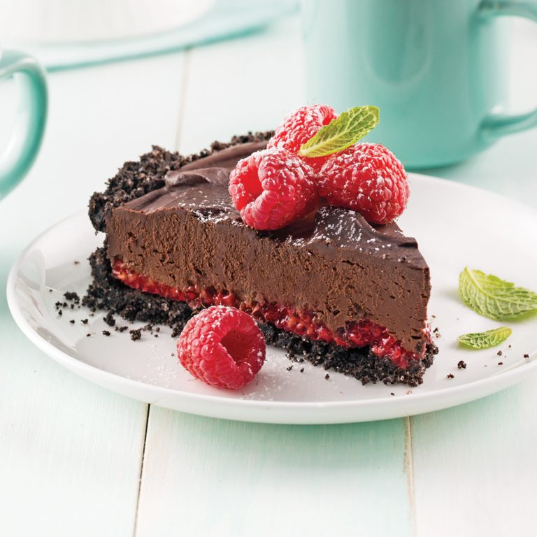 Chocolate Raspberry Pie - 5 ingredients 15 minutes