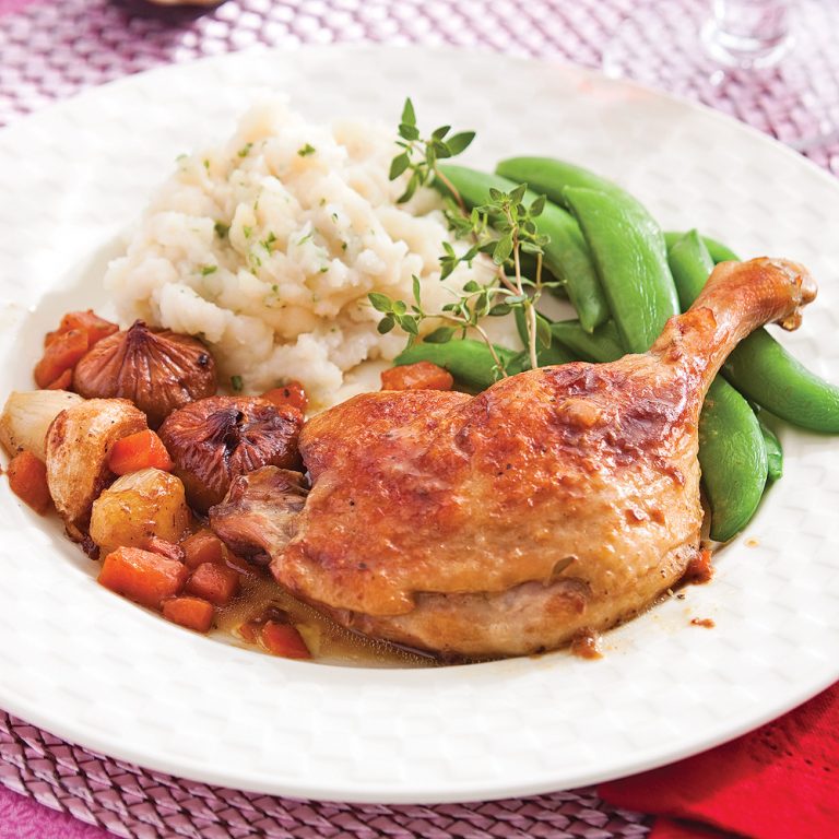 Cuisses de canard braisées - 5 ingredients 15 minutes