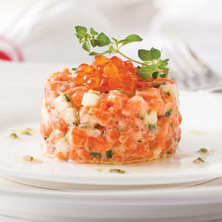 Salmon and Green Apple Tartare - 5 ingredients 15 minutes