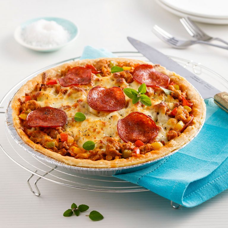 Pâté italien à la saucisse et pepperoni - 5 ingredients 15 minutes