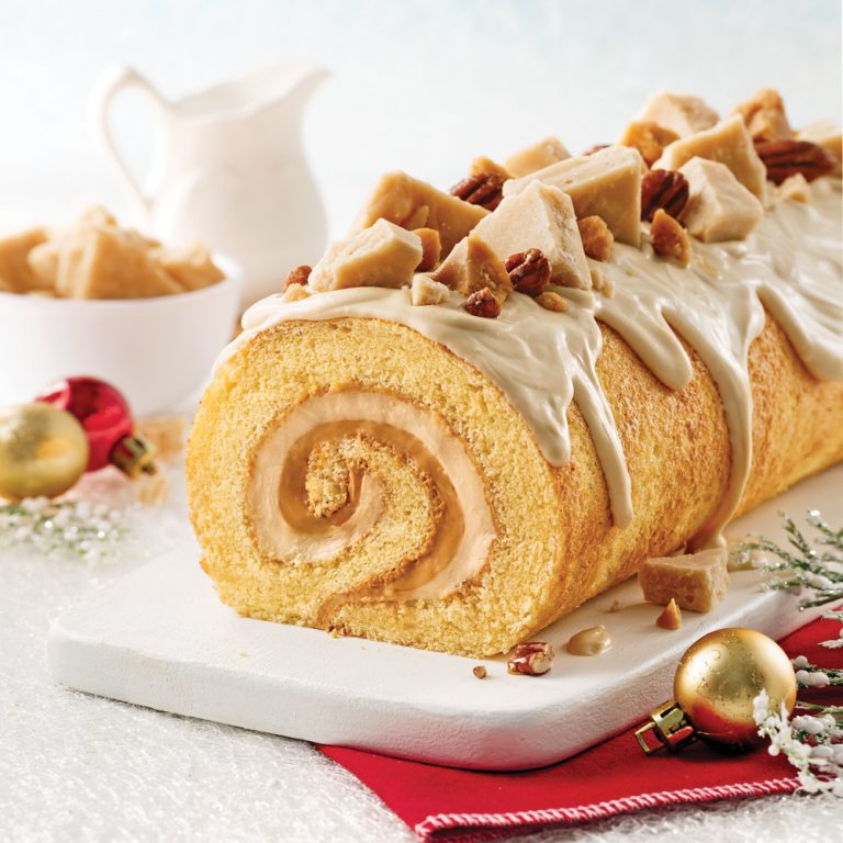 Sugar Fudge Yule Log - 5 ingredients 15 minutes