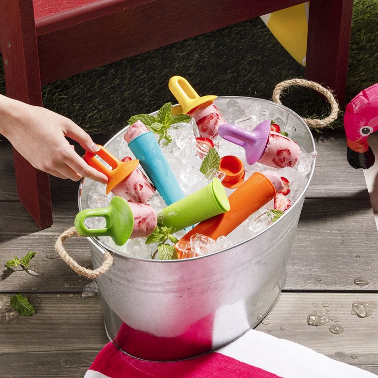 Popsicles fraises-yogourt - 5 ingredients 15 minutes