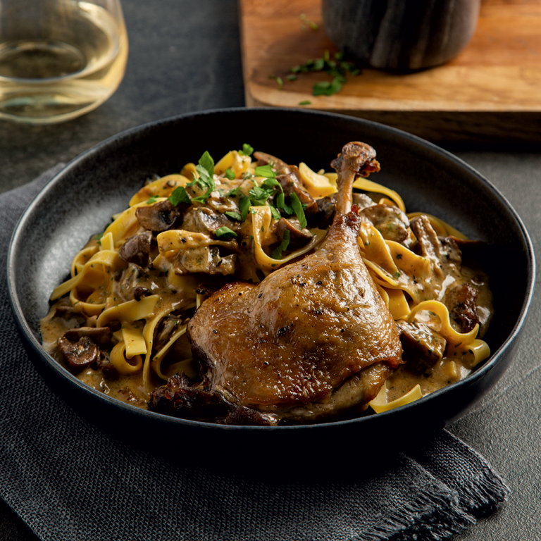 Cuisses de canard style Stroganoff - 5 ingredients 15 minutes