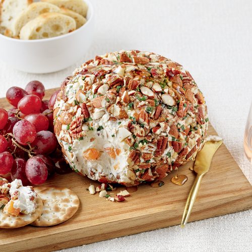 Boule de fromage aux noix et abricots - 5 ingredients 15 minutes