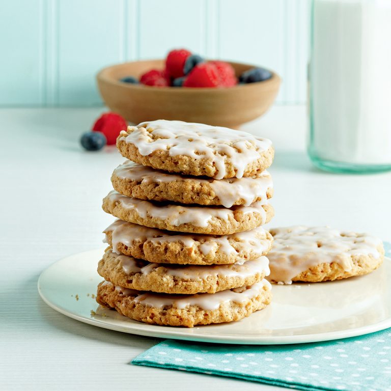 Biscuits croquants à l’avoine givrés - 5 ingredients 15 minutes