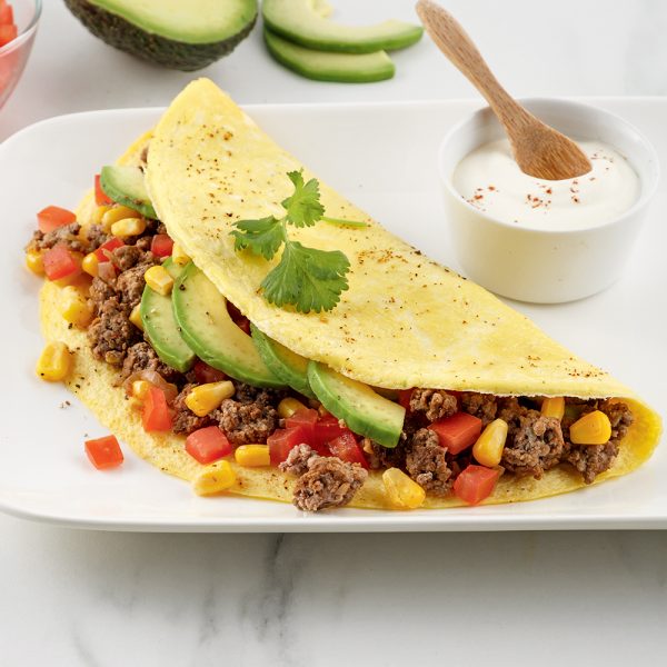 Omelettes tacos - 5 ingredients 15 minutes