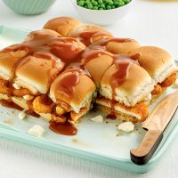 Mini-sandwichs style hot chicken - 5 ingredients 15 minutes