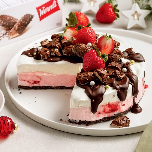 Gâteau à la crème glacée et chocolat - 5 ingredients 15 minutes