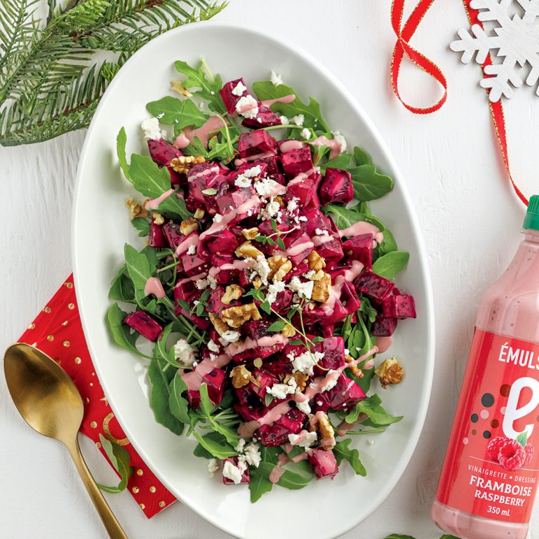 Salade de betteraves et feta, vinaigrette à la framboise - 5 ...