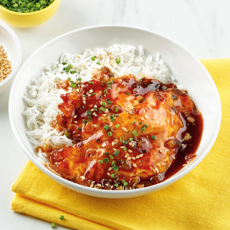 Oeufs frits à la sauce sucrée-salée - 5 ingredients 15 minutes