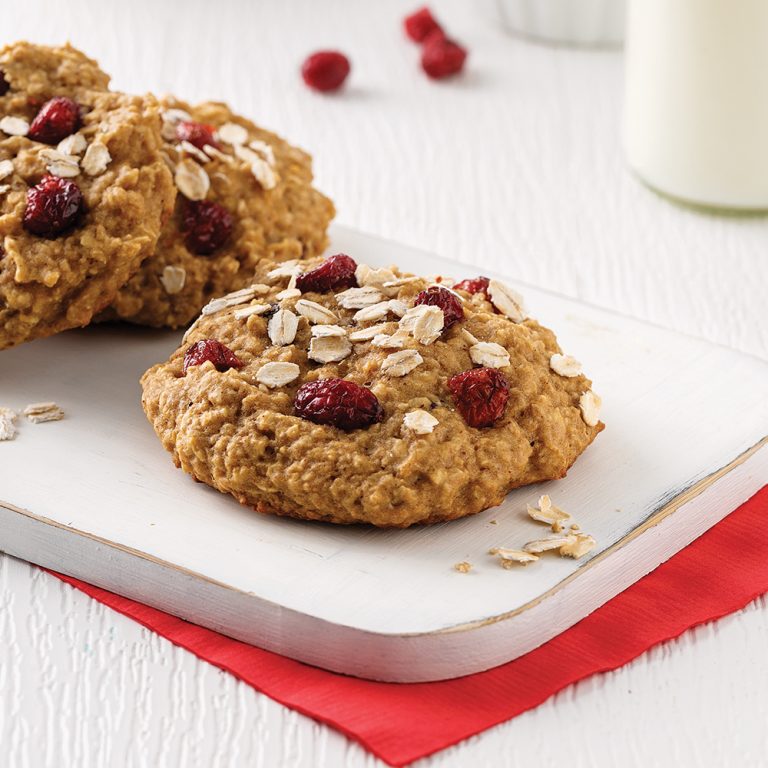 Galettes à l’avoine et aux canneberges - 5 ingredients 15 minutes