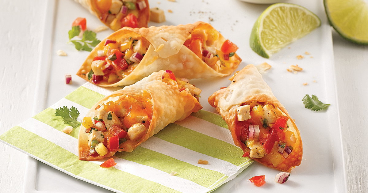 Mini-fajitas wontons - 5 ingredients 15 minutes