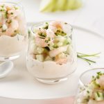 Verrines de crevettes à la pomme - 5 ingredients 15 minutes