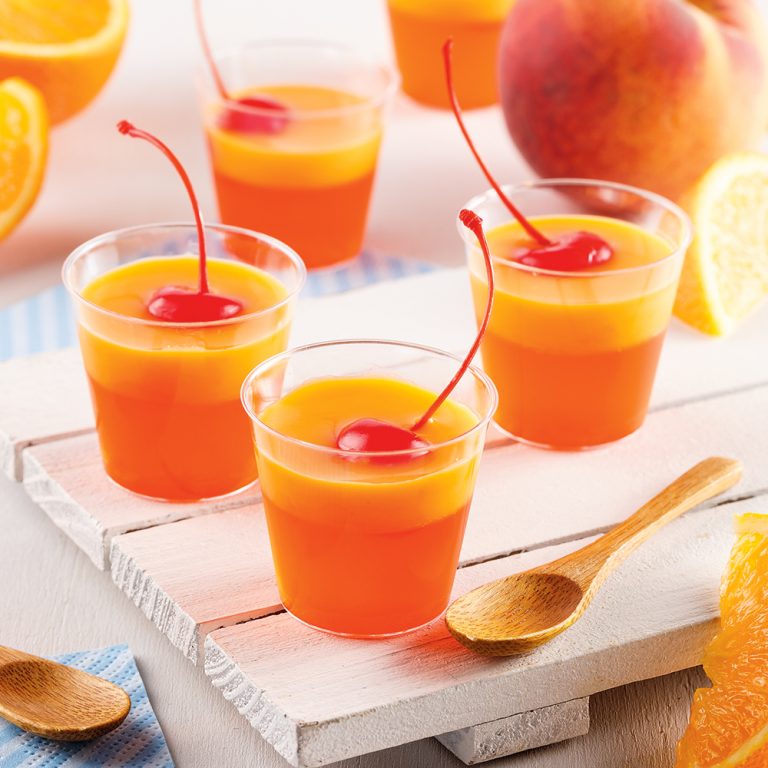 Bouchées de Jell-O orange et pêche - 5 ingredients 15 minutes