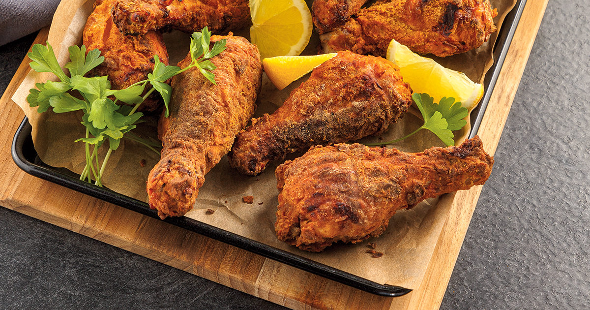 Pilons de poulet frits - 5 ingredients 15 minutes