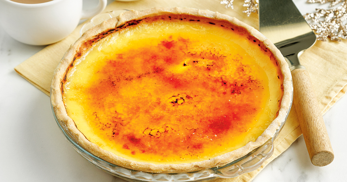 Tarte à la crème brûlée - 5 ingredients 15 minutes