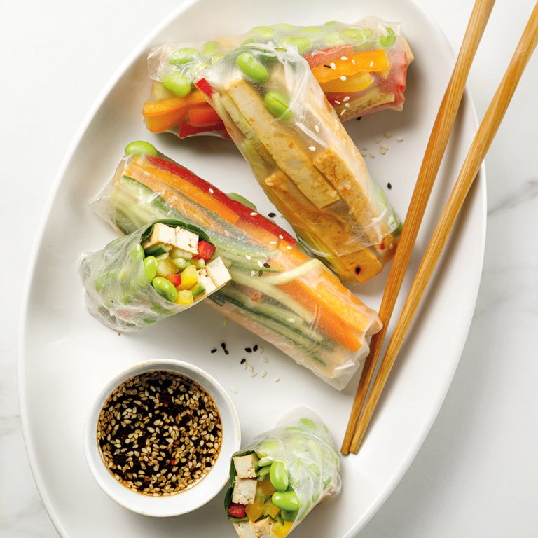 Rouleaux de printemps aux légumes et tofu asiatique à l’érable - 5 ...