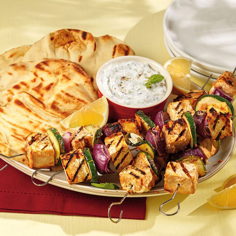 Brochettes de tofu style tandoori - 5 ingredients 15 minutes