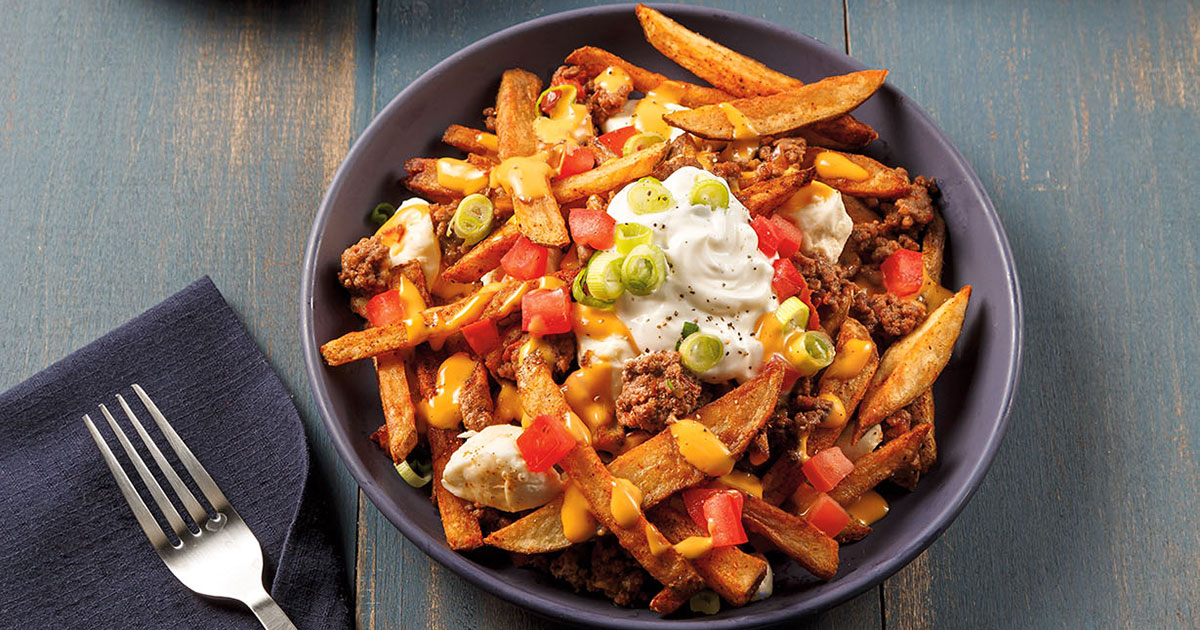 Poutine style nachos - 5 ingredients 15 minutes