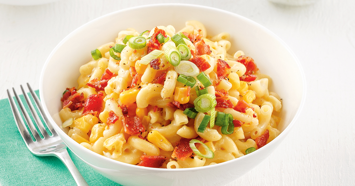 One pot mac and cheese au maïs - 5 ingredients 15 minutes