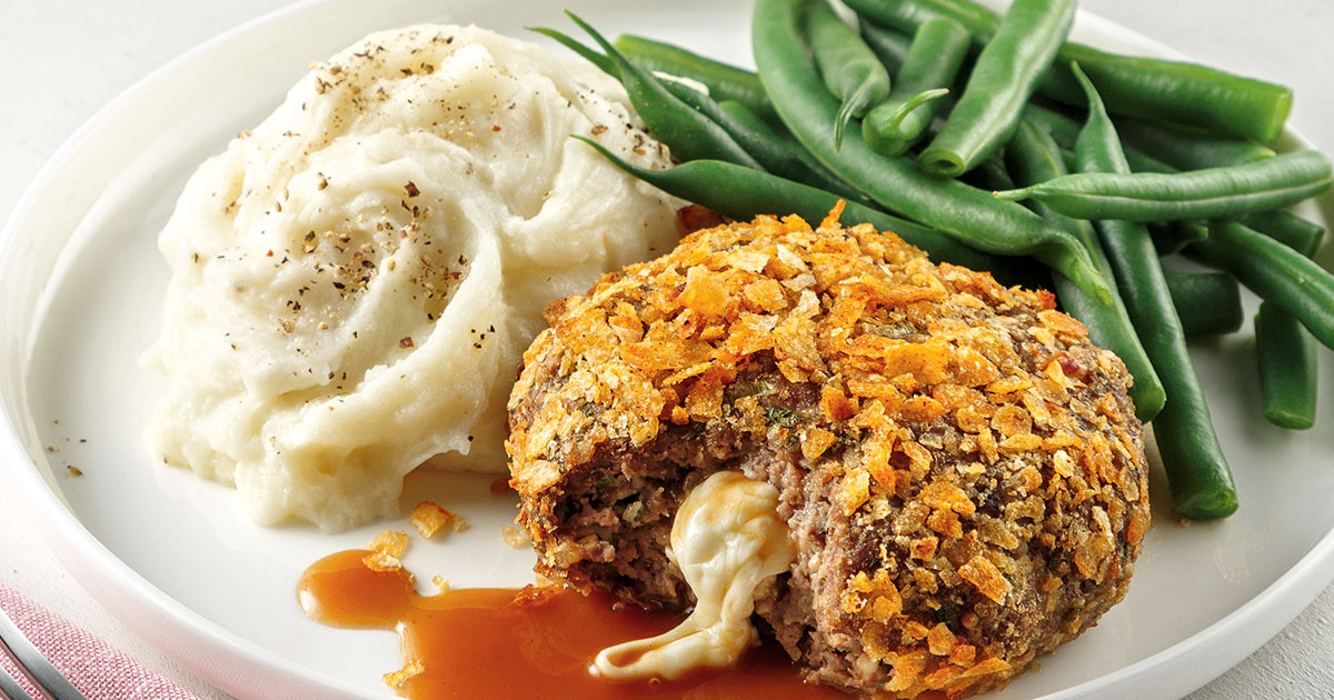 Galettes de boeuf style poutine - 5 ingredients 15 minutes