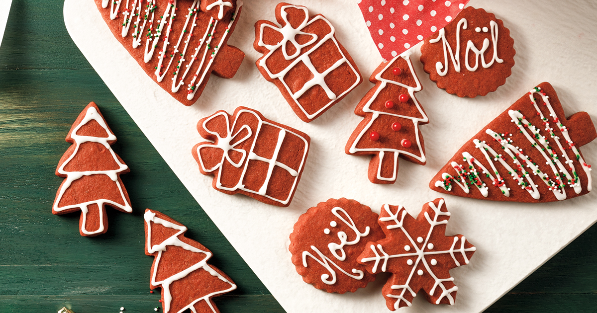 Biscuits red velvet au sucre - Glouton