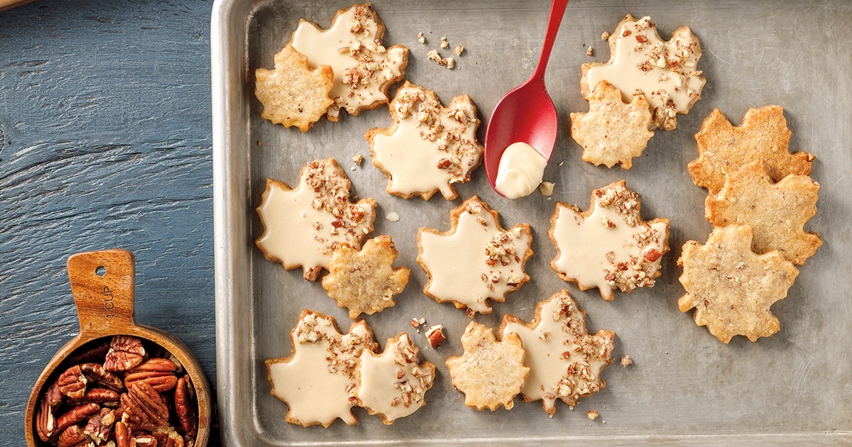 Biscuits croquants aux noix et beurre d’érable - 5 ingredients 15 minutes