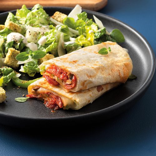 Pizzas-wraps all-dressed express - 5 ingredients 15 minutes
