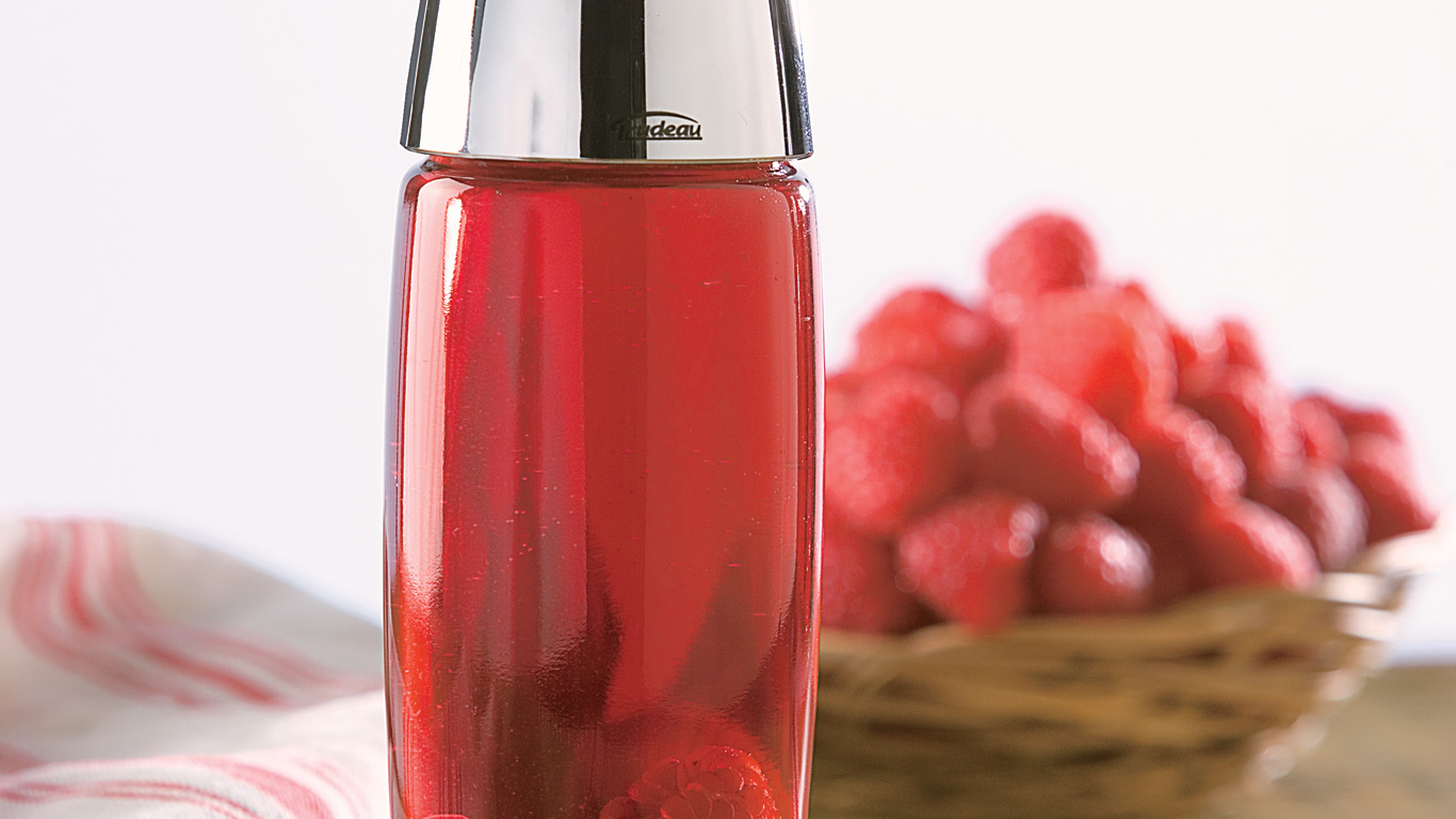 Vinaigre aux framboises - Les recettes de Caty