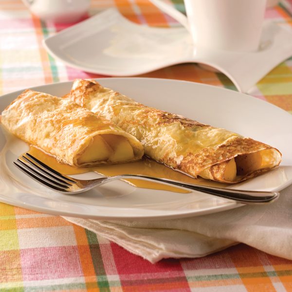 Crêpes minces aux pommes - Les recettes de Caty