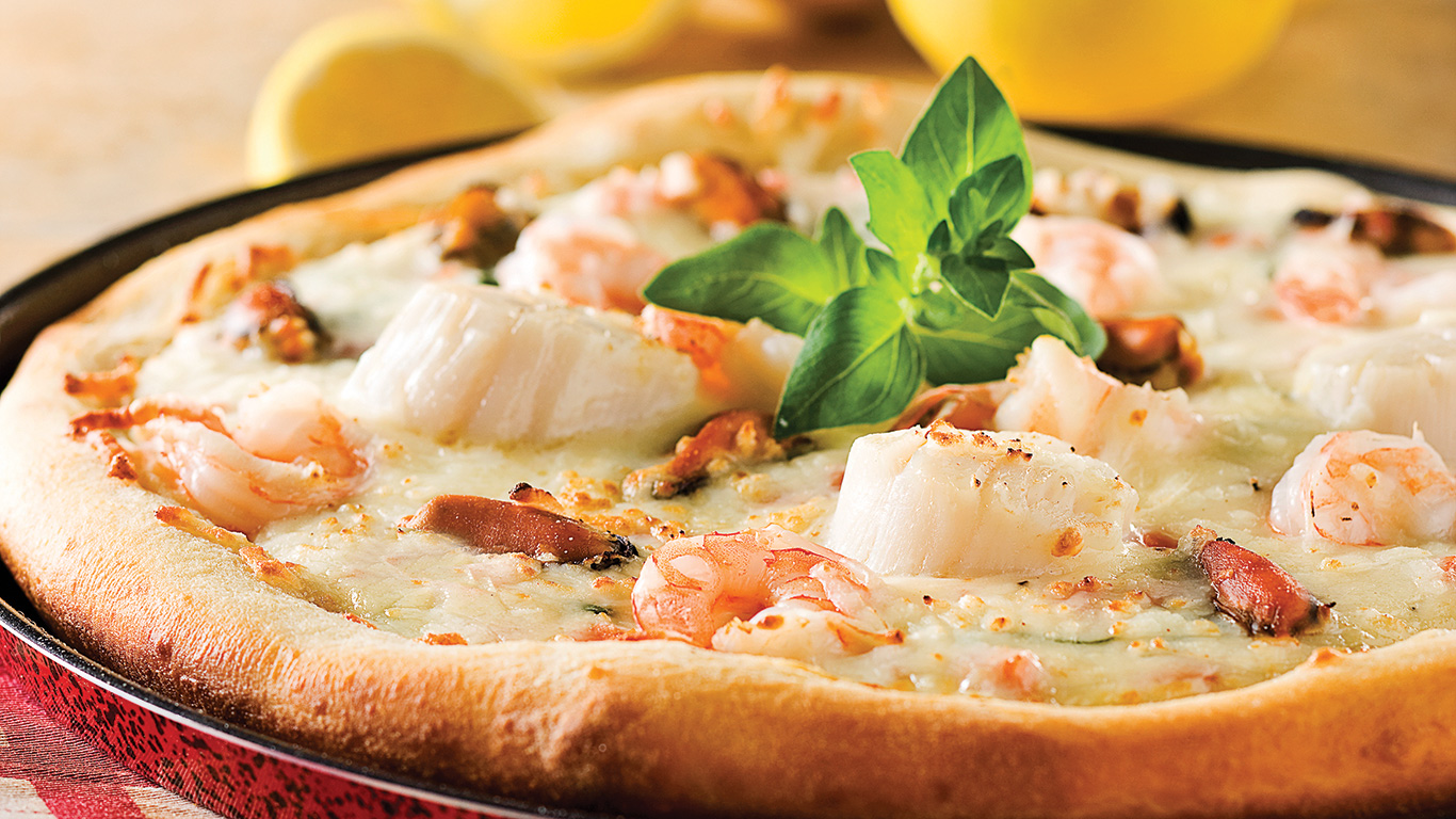 Pizza aux fruits de mer - Les recettes de Caty
