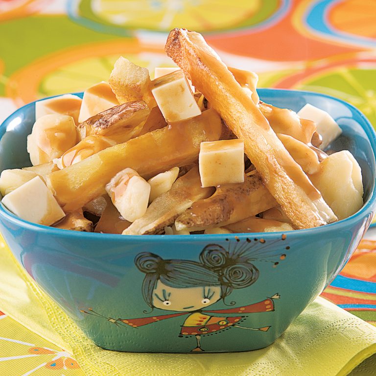 Poutine légère aux deux fromages - Les recettes de Caty