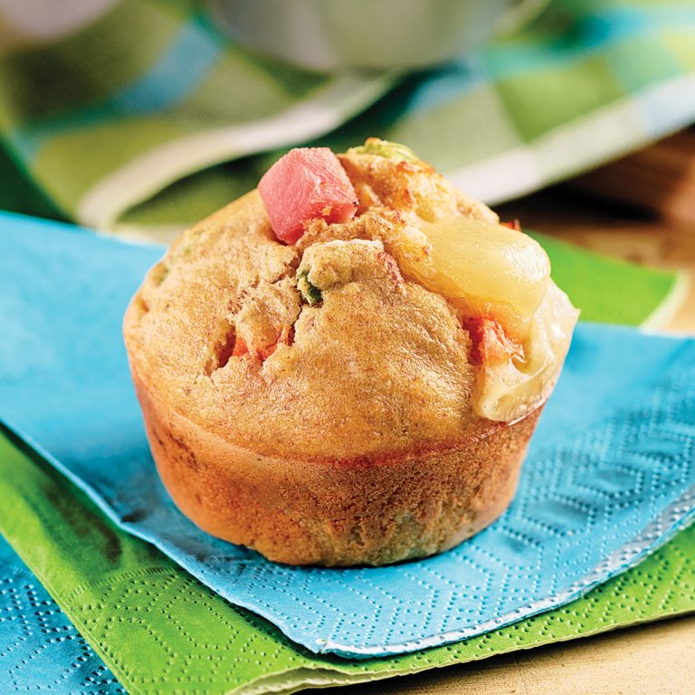 Muffins-repas jambon et fromage - Les recettes de Caty