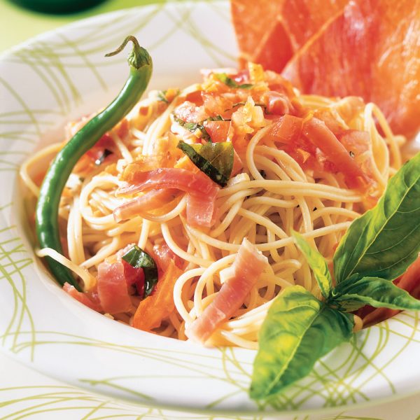 Spaghettis à la calabraise - Les recettes de Caty