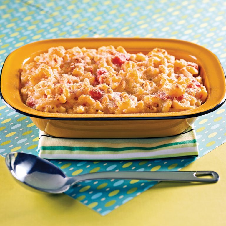 Macaroni au fromage et tomates gratiné - Les recettes de Caty
