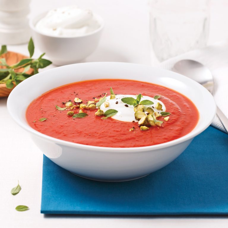 Soupe aux tomates et haricots rouges - Les recettes de Caty