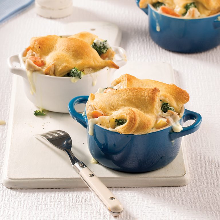 Pâté au poulet en pâte à croissants - Les recettes de Caty