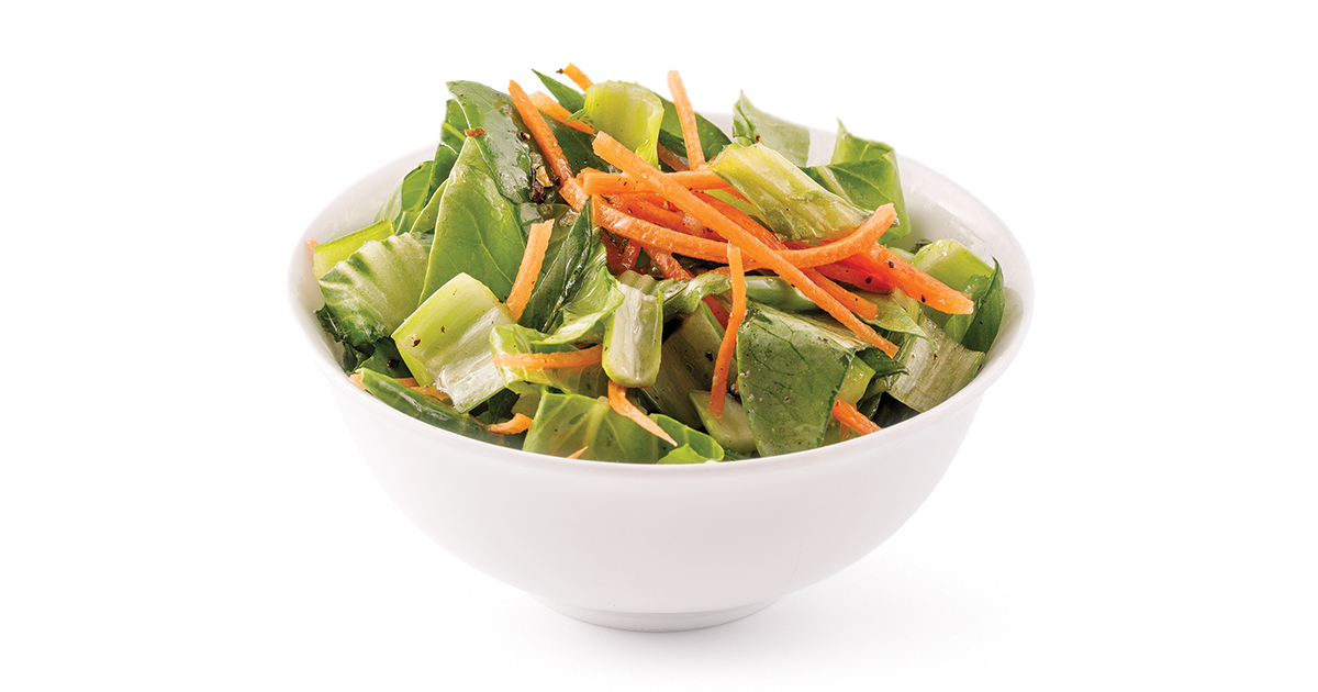 Salade de bok choys à la lime - Les recettes de Caty