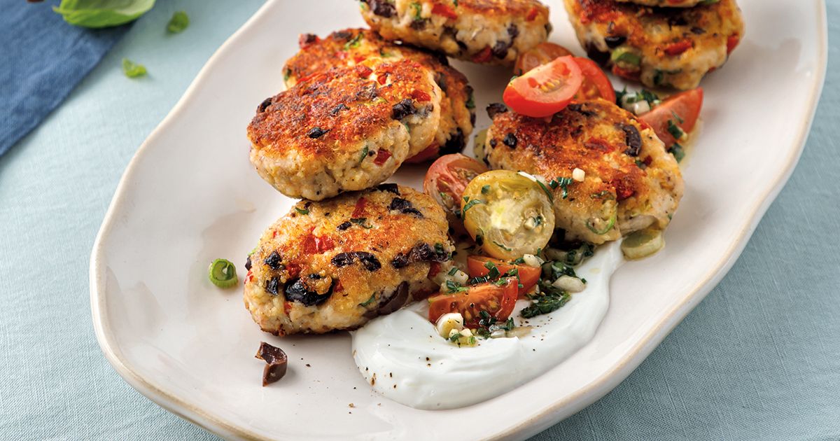 Galettes de poisson à la grecque - Les recettes de Caty