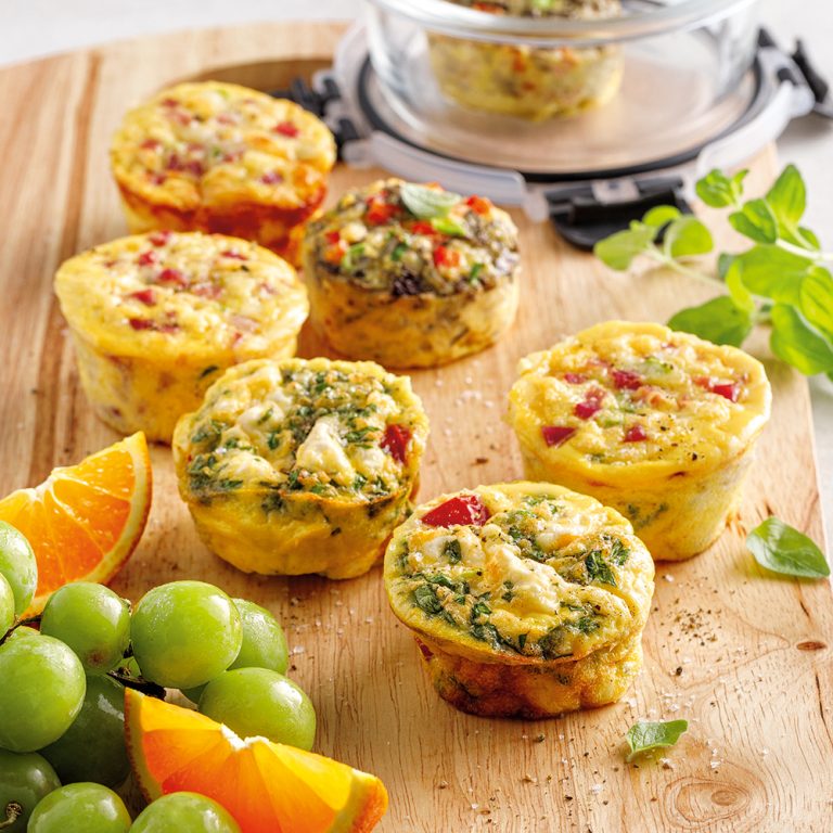 Omelettes-muffins trois façons - Les recettes de Caty