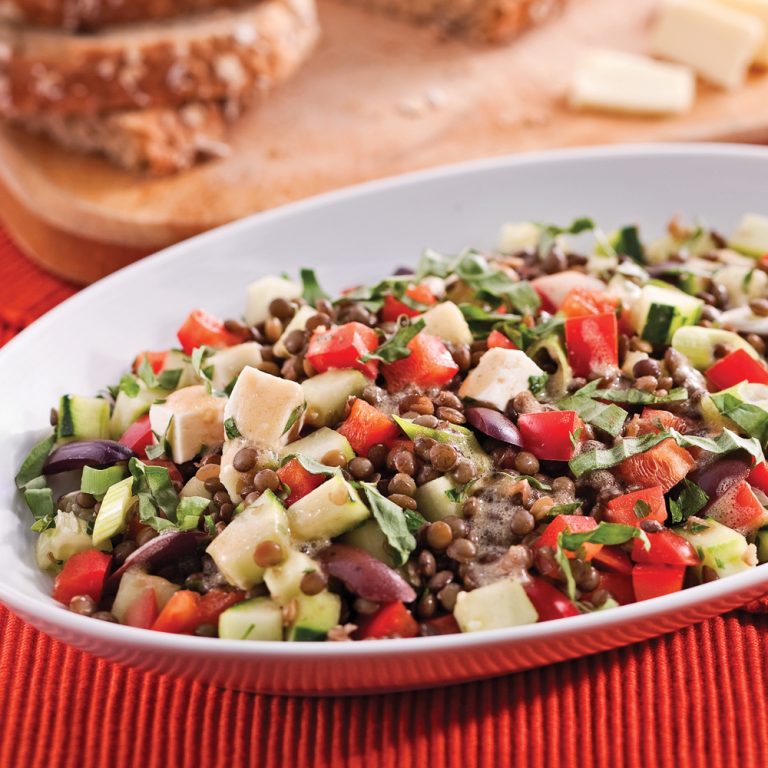 Salade de lentilles à la méditerranéenne - Je Cuisine