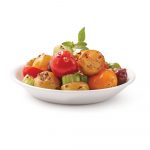 Salade de tomates, pommes de terre grelots et olives - Je Cuisine