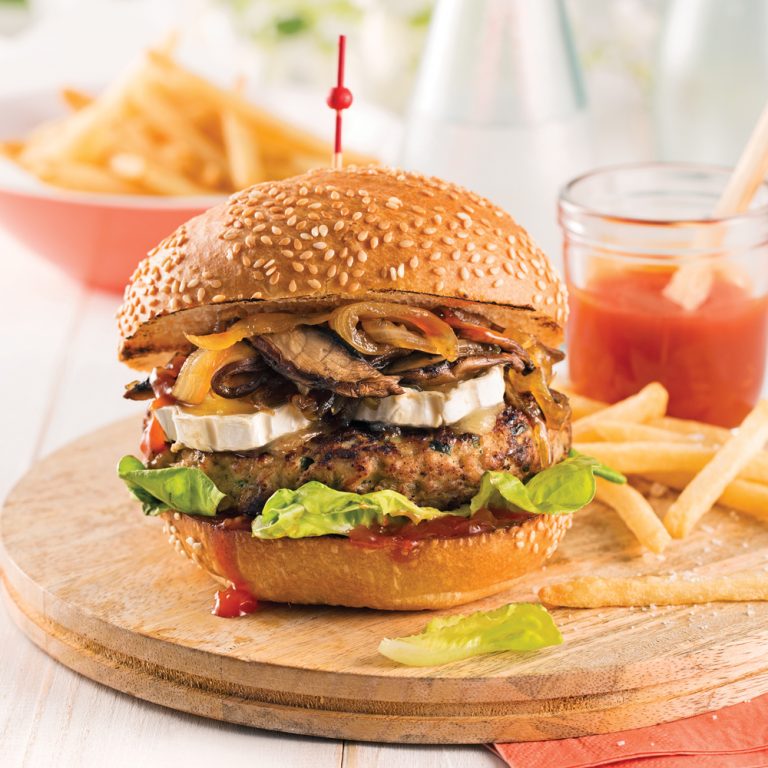 Burger pomme et confit d'oignons - Je Cuisine