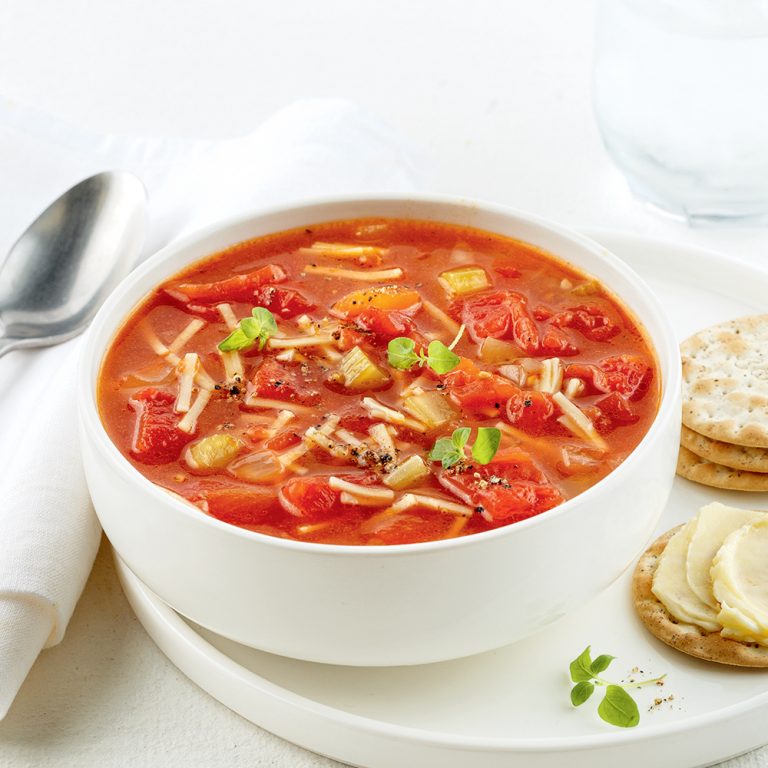 Soupe aux tomates et nouilles - Je Cuisine