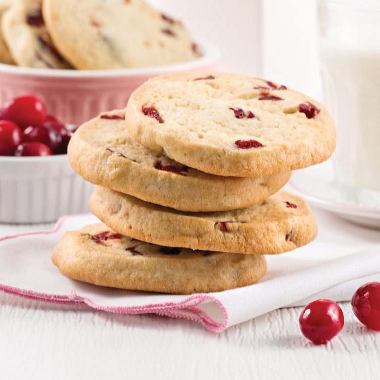 Biscuits frigidaire aux canneberges - Je Cuisine