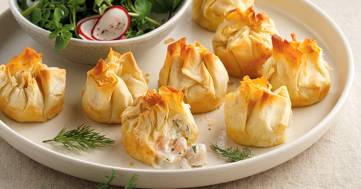 Baluchons aux fruits de mer - Je Cuisine