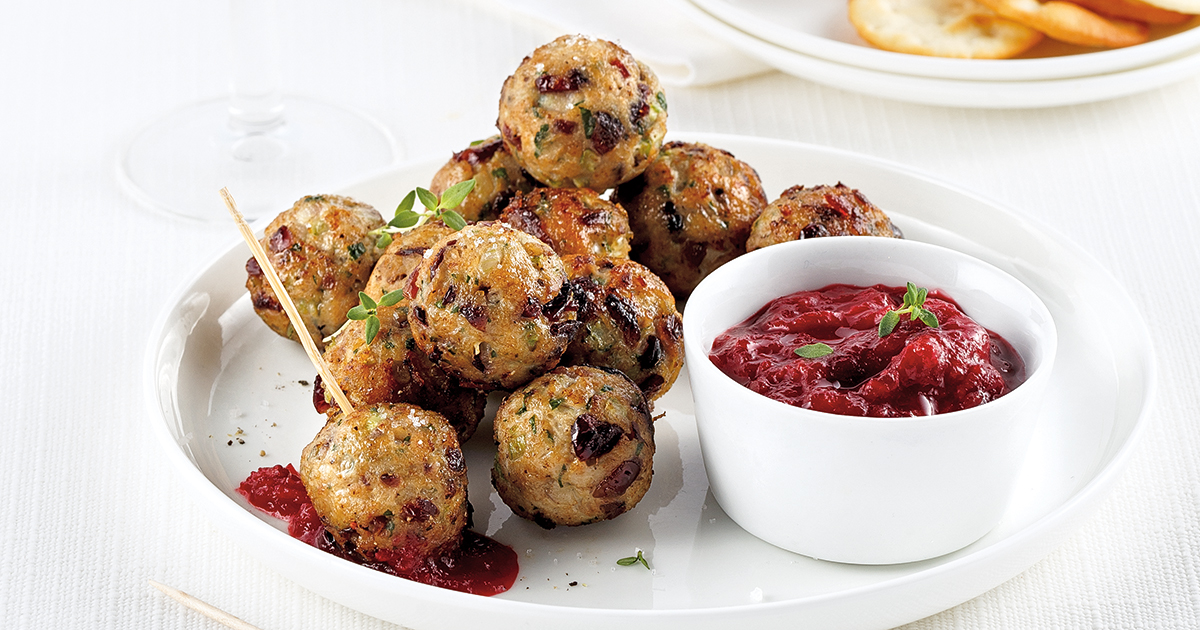 Boulettes de dinde aux canneberges à congeler - Je Cuisine