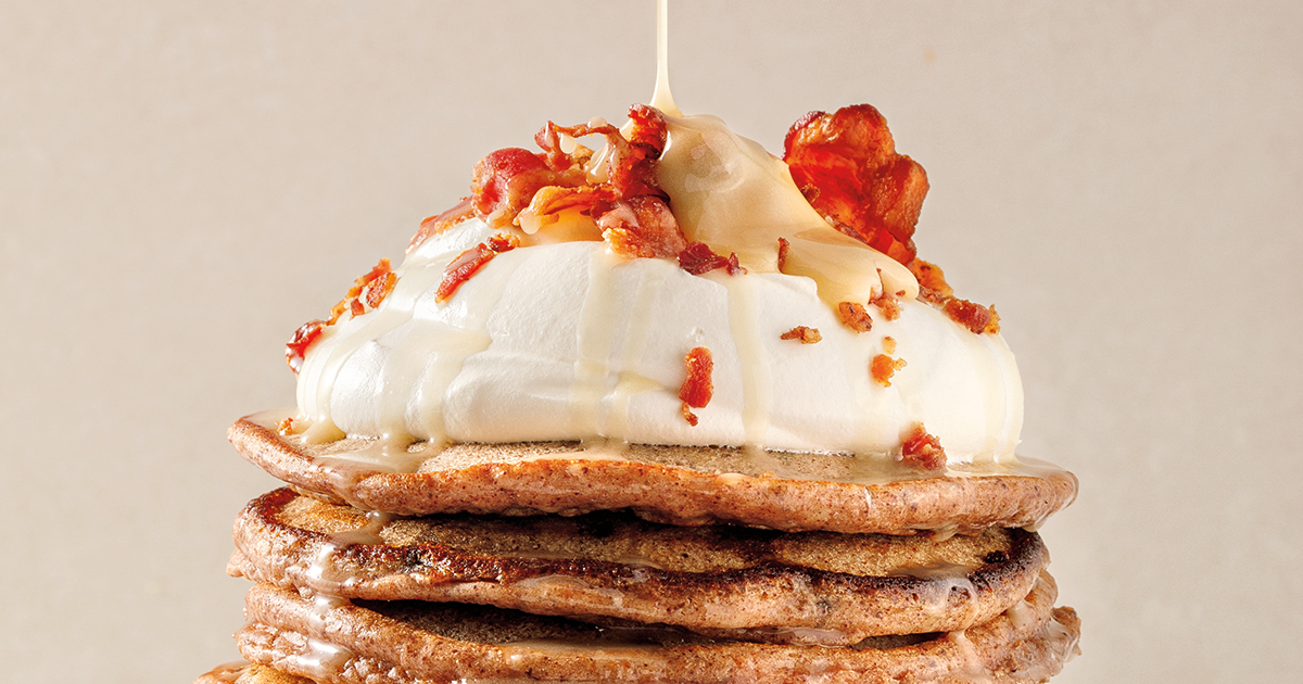 Pancakes choco-bacon et coulis de beurre d’érable - Je Cuisine